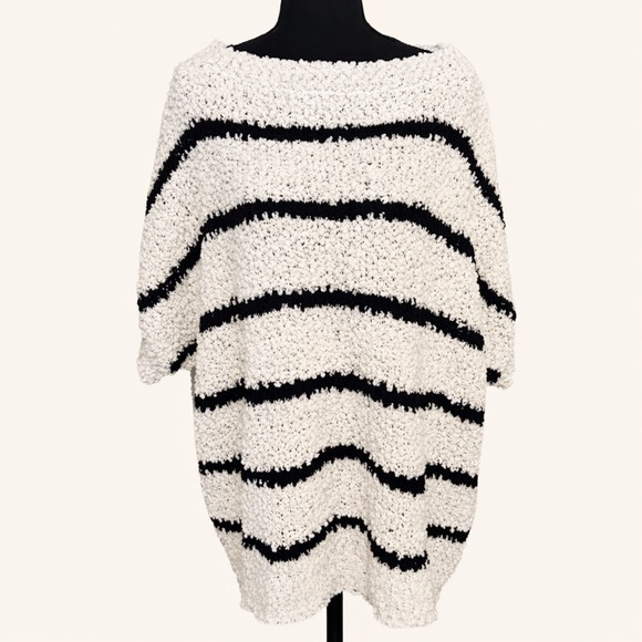 ANDREE BY UNIT | Sweaters | Andree By Unit Popcorn Knit White Black ...